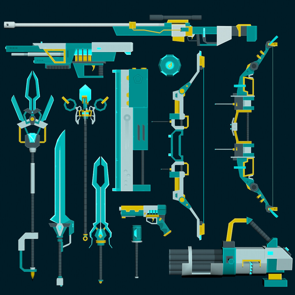 ArtStation - Sci-Fi Weapon Pack