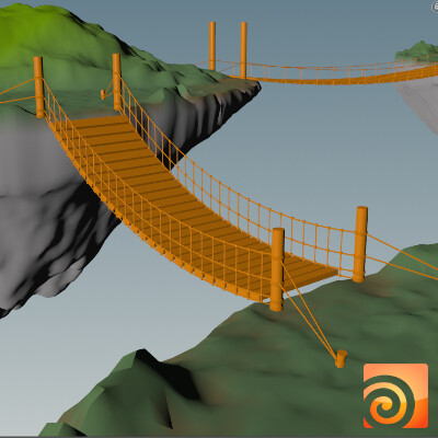 Kim Sicotte | Portfolio - Procedural Bridge in Houdini
