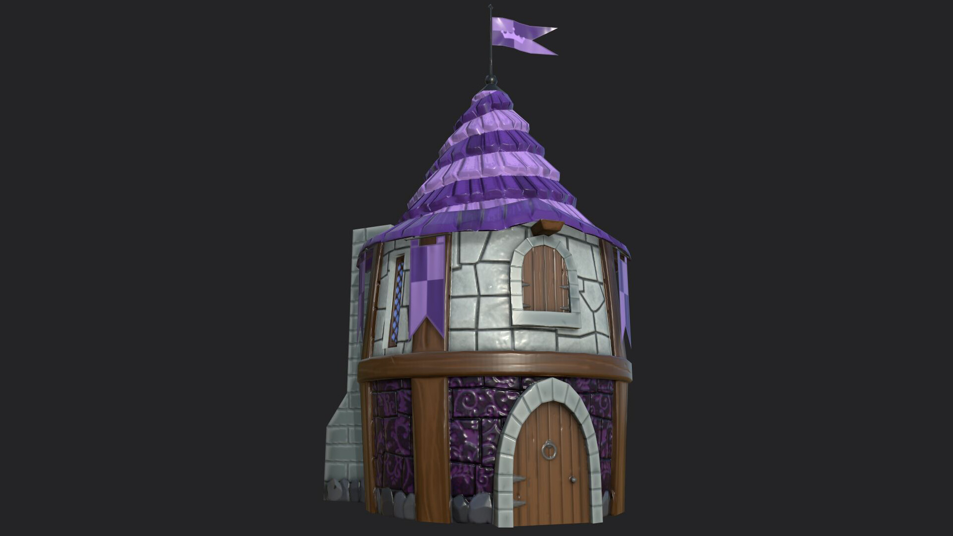 ArtStation - Stylized wizard house