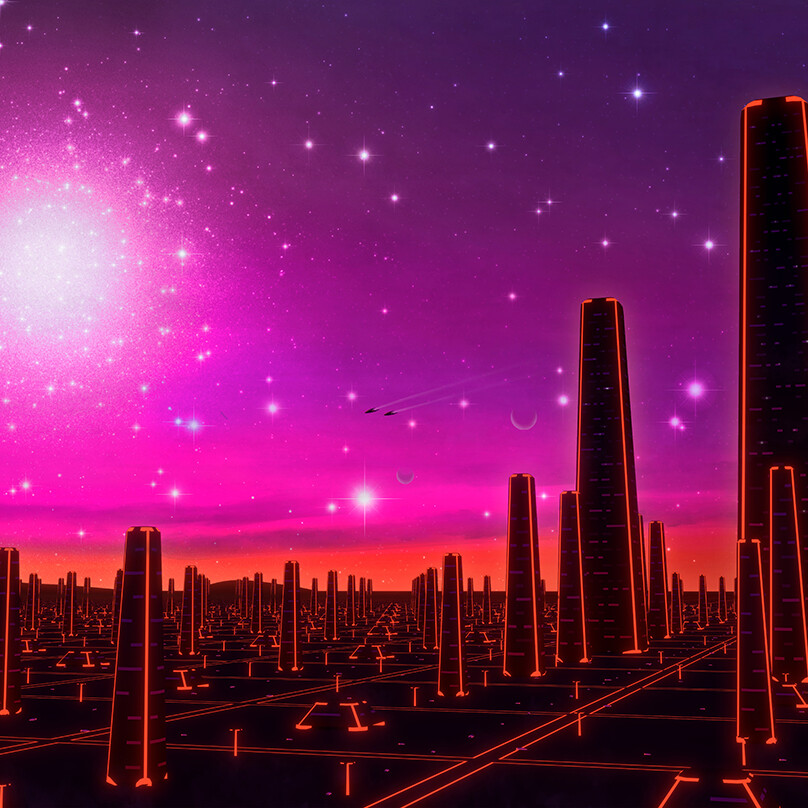 ArtStation - Retrowave Exoplanet