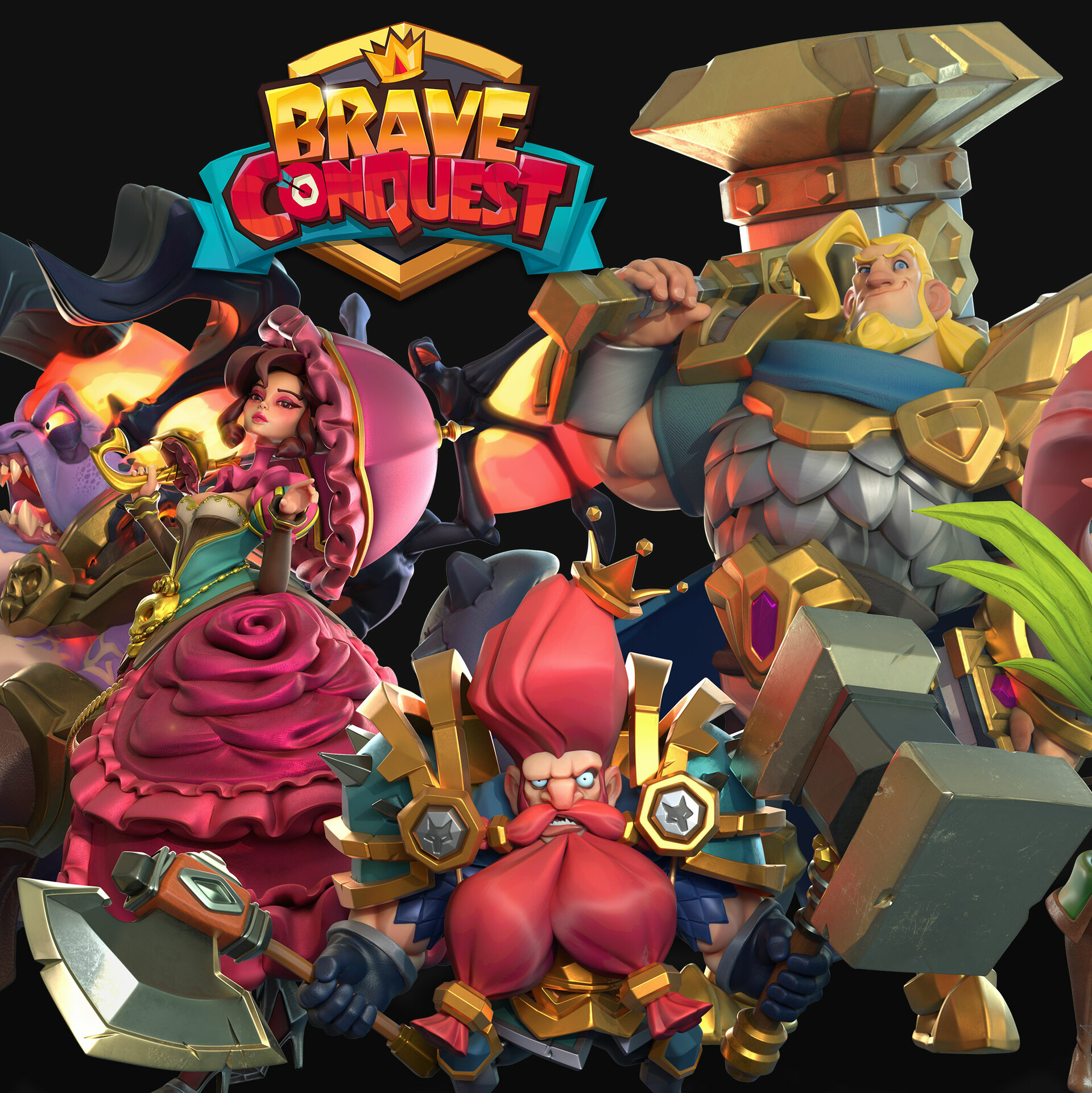 ArtStation - All Hero Rendered for Brave Conquest