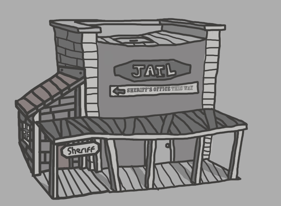ArtStation - Western County Jail Diorama Design