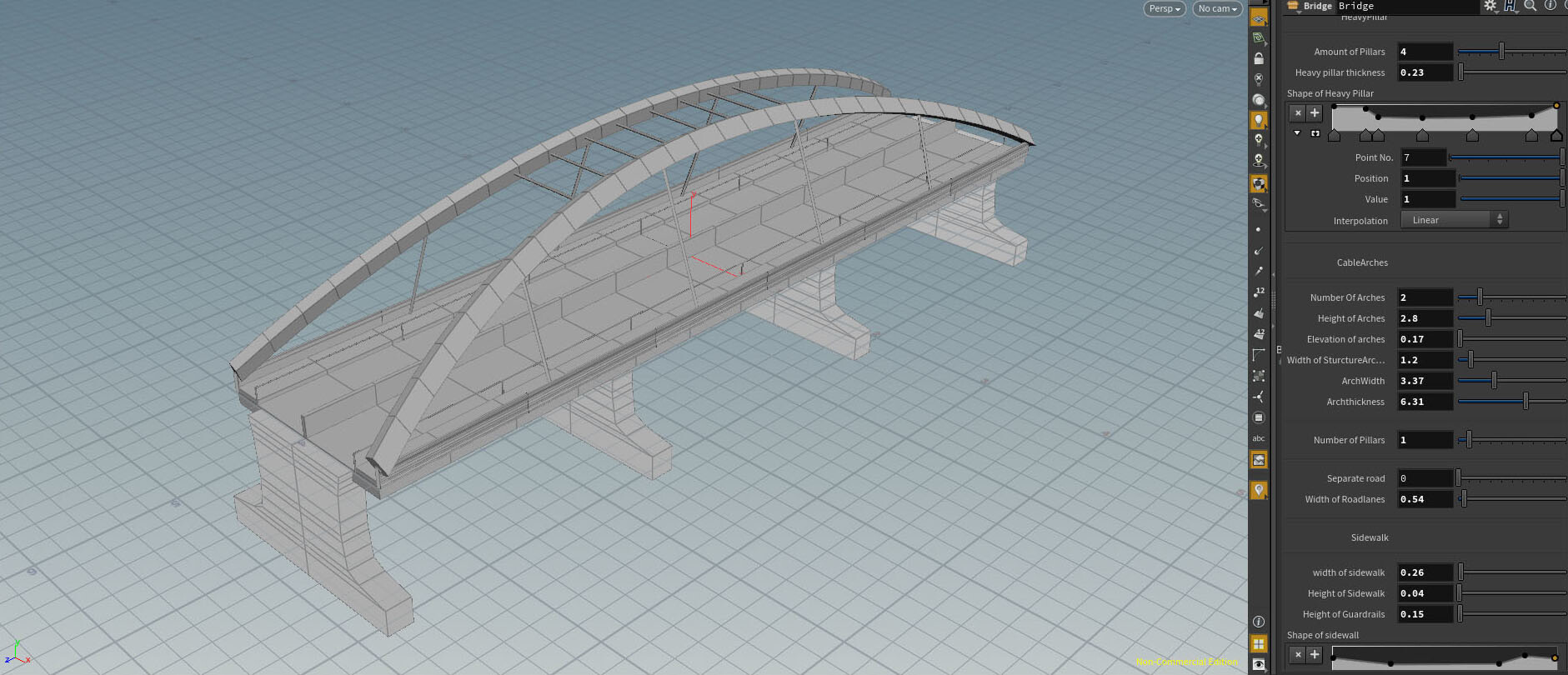 ArtStation - Procedurally generated bridge