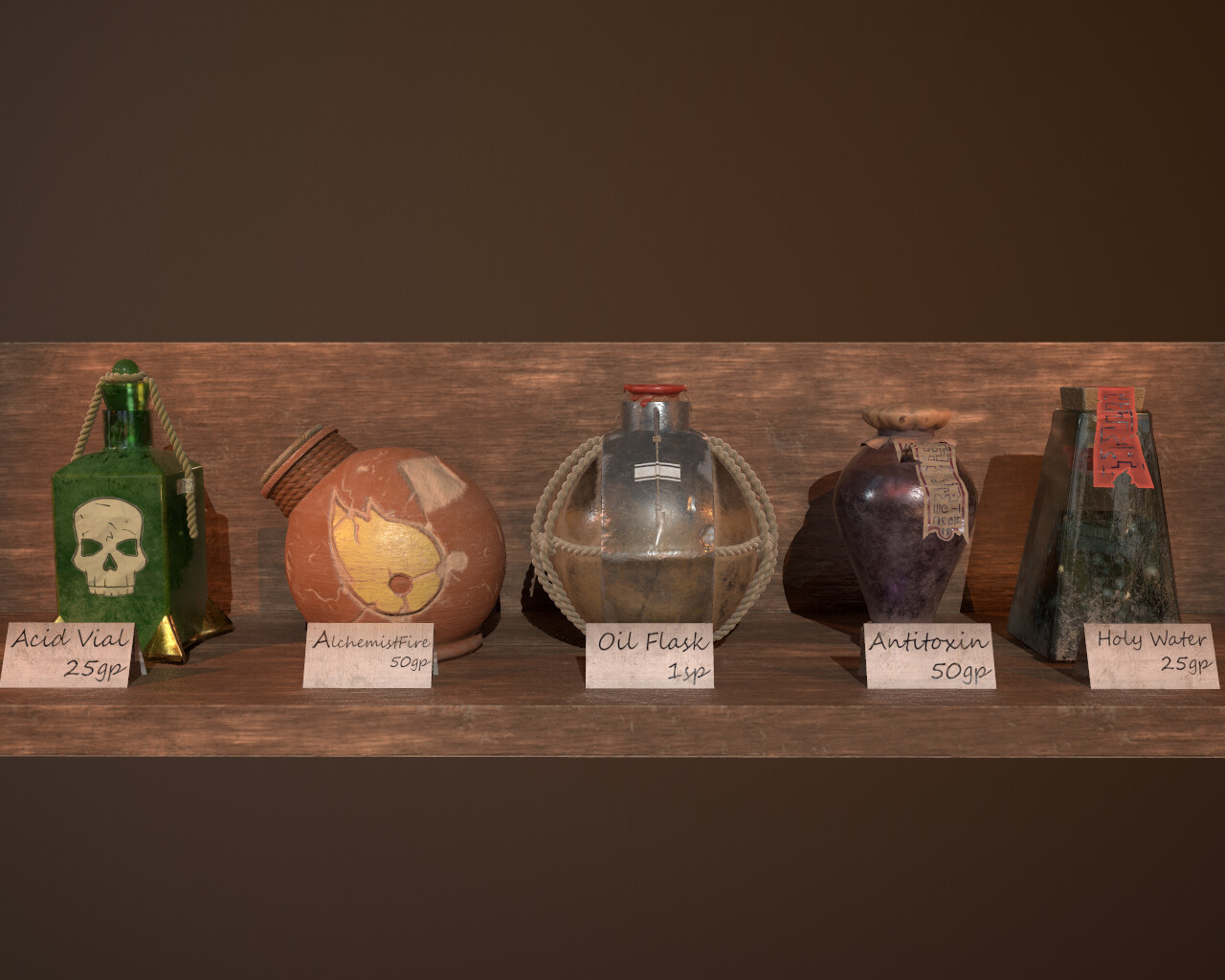 ArtStation - Flasks, Vials and Jars