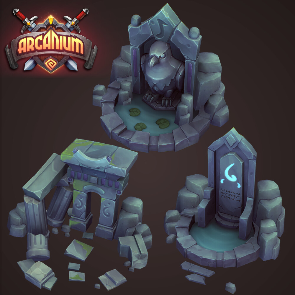 ArtStation - Arcanium- Forest Props