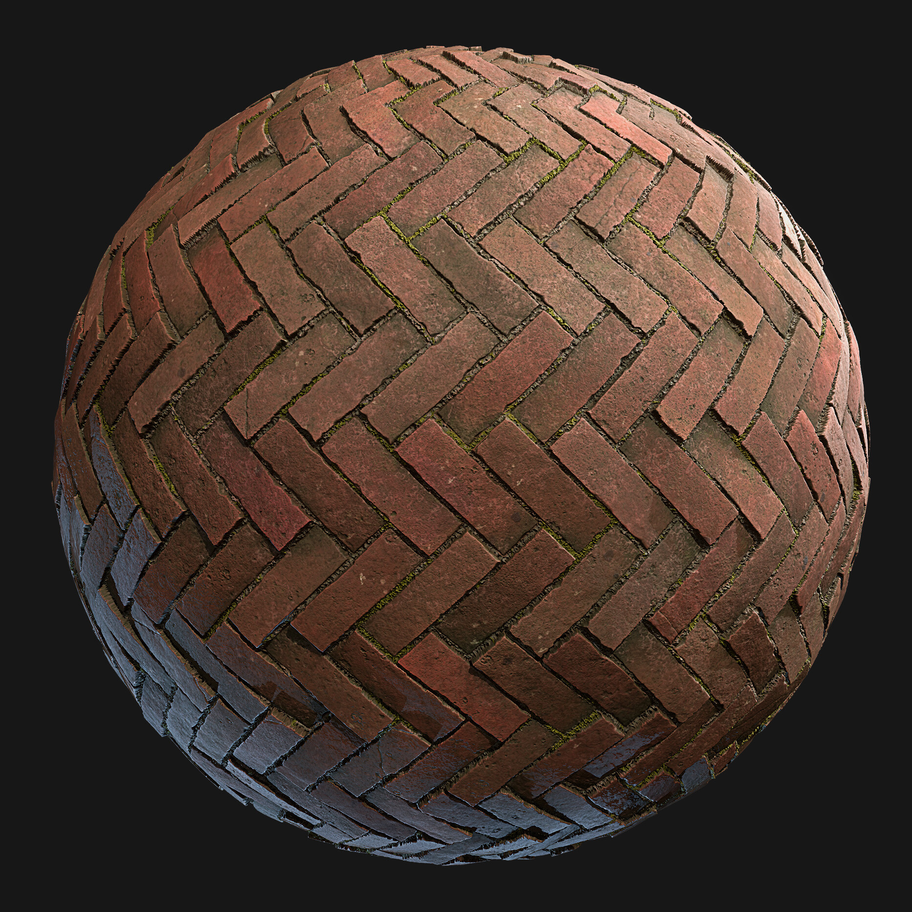 ArtStation - Brick Herringbone Material