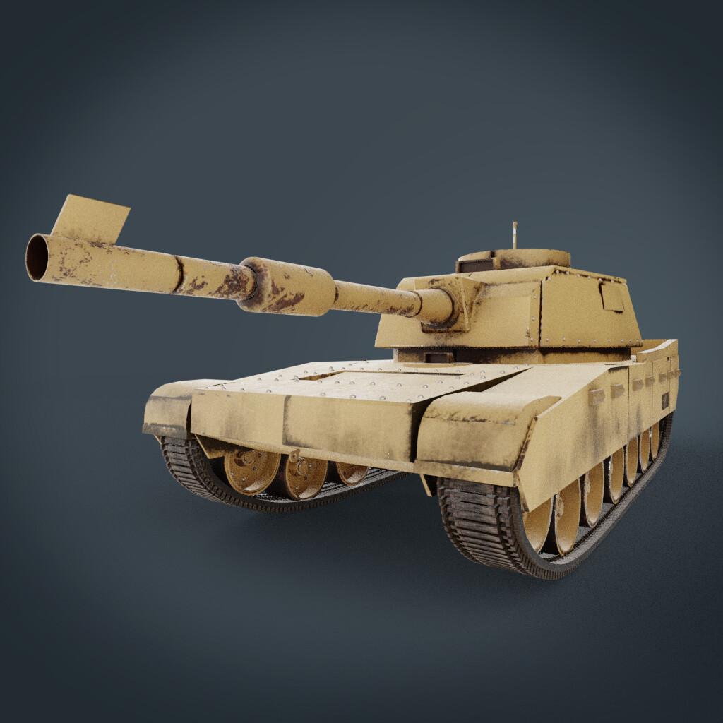 ArtStation - My Modeling Exercise: Tank