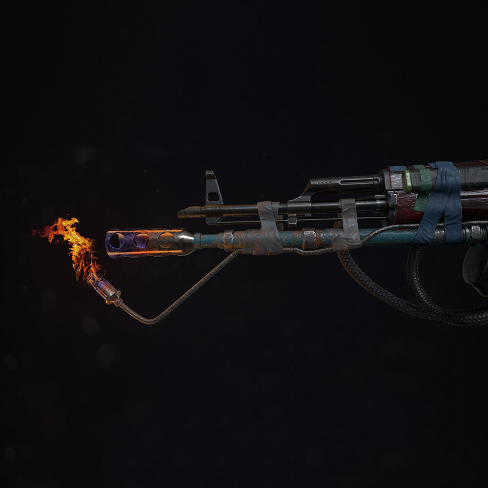 ArtStation - AKM-FLAMETHROWER