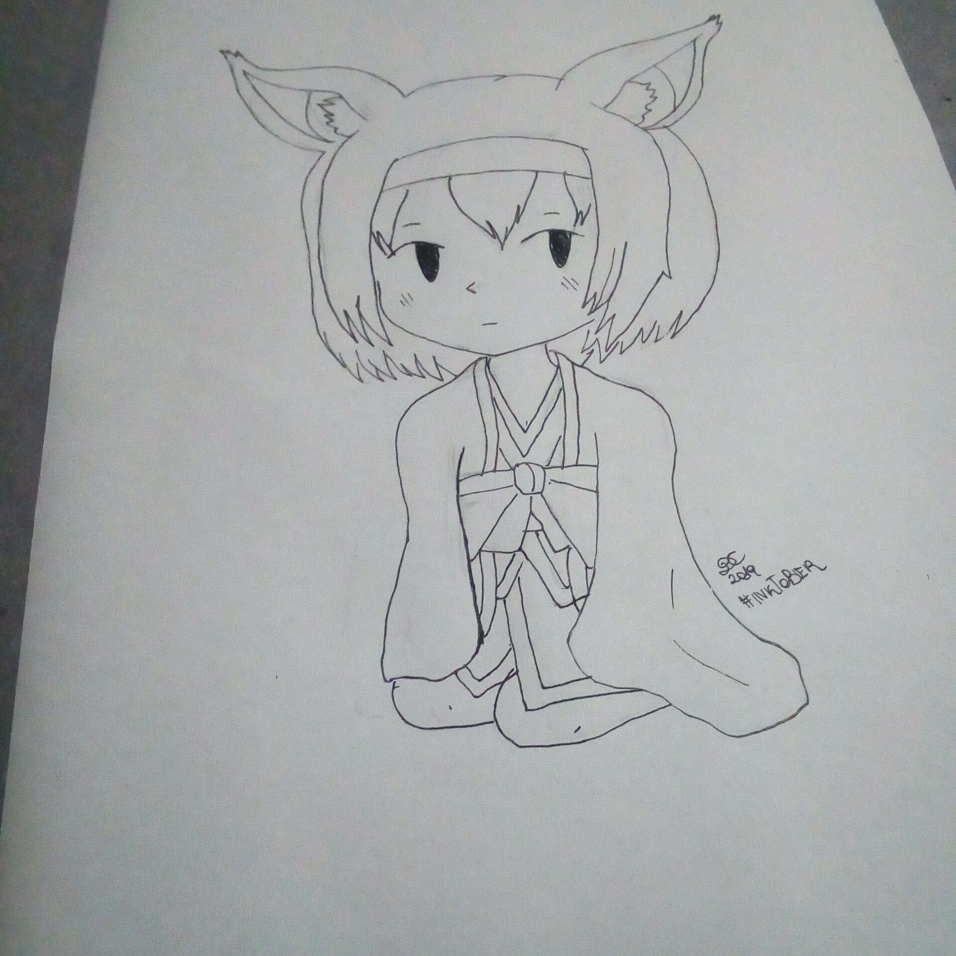 ArtStation - Inktober Day 7: Hatsune Izuna