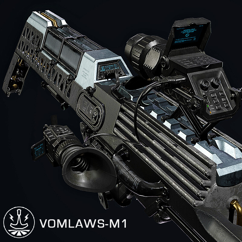 ArtStation - SciFi Laser Weapon - VOMLAWS-M1