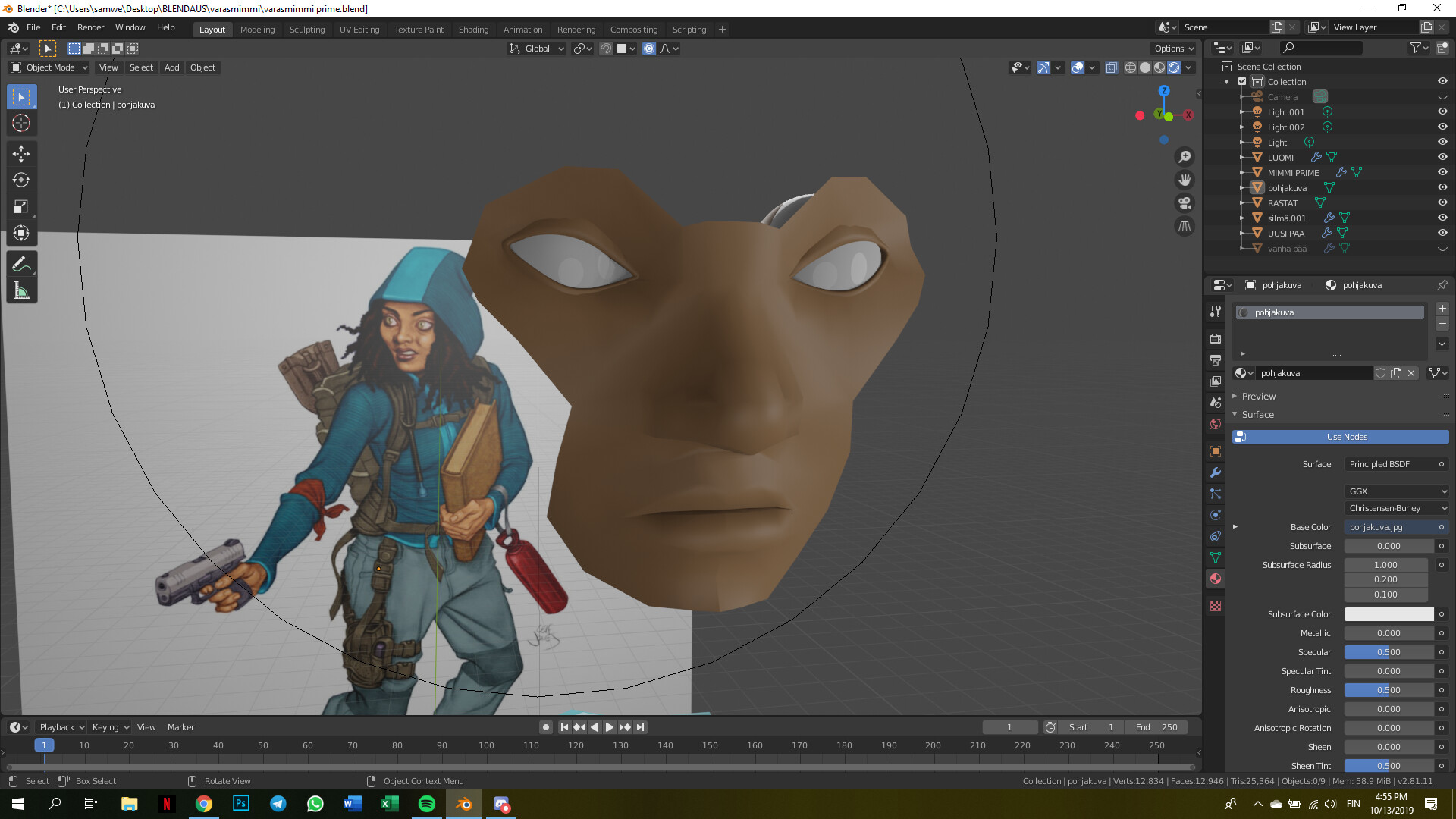 ArtStation - Face and Animation Study with Leif Jones' Art Piece