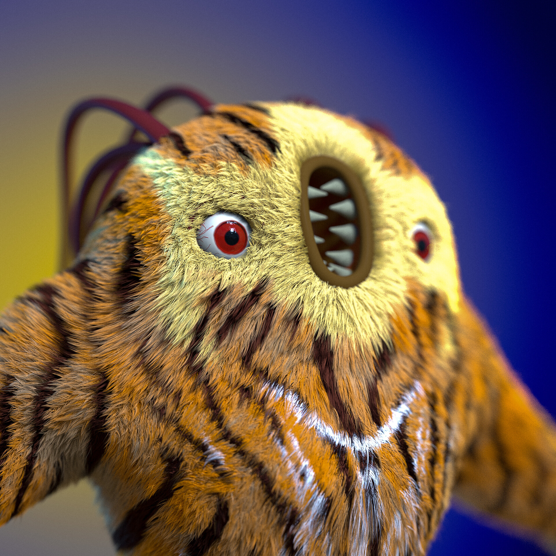 ArtStation - Xgen Practice - ALIEN FUR