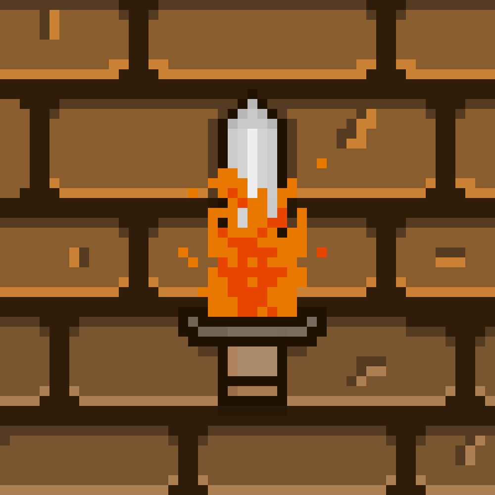 ArtStation - Flaming Sword - Animated Pixel Art