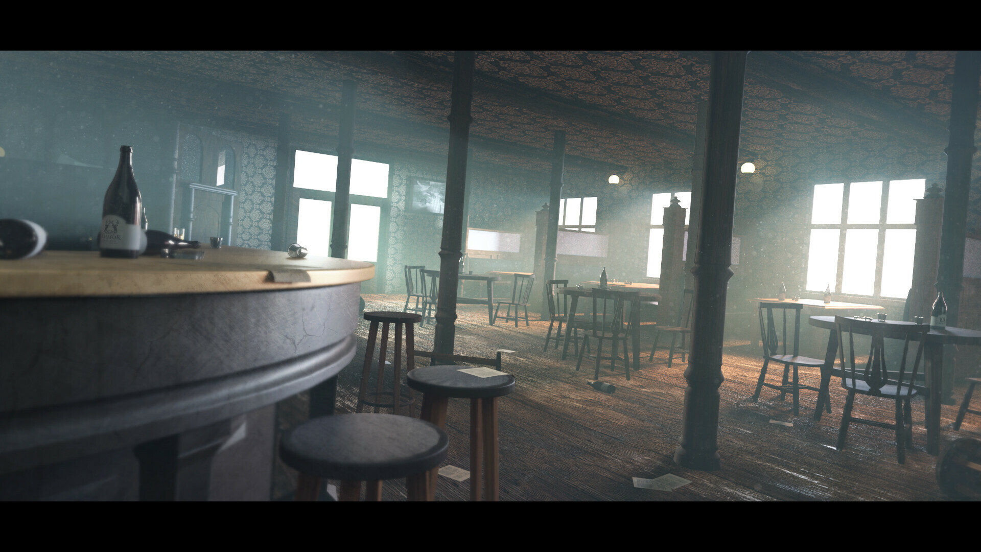 ArtStation - Vintage English Pub - (3D + Concept)