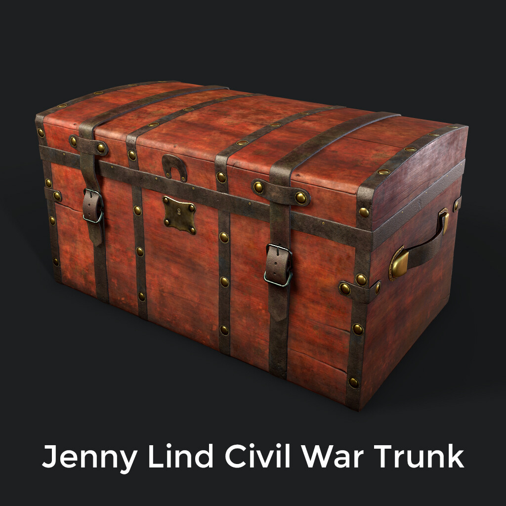 ArtStation - Jenny Lind Civil War Era Trunk