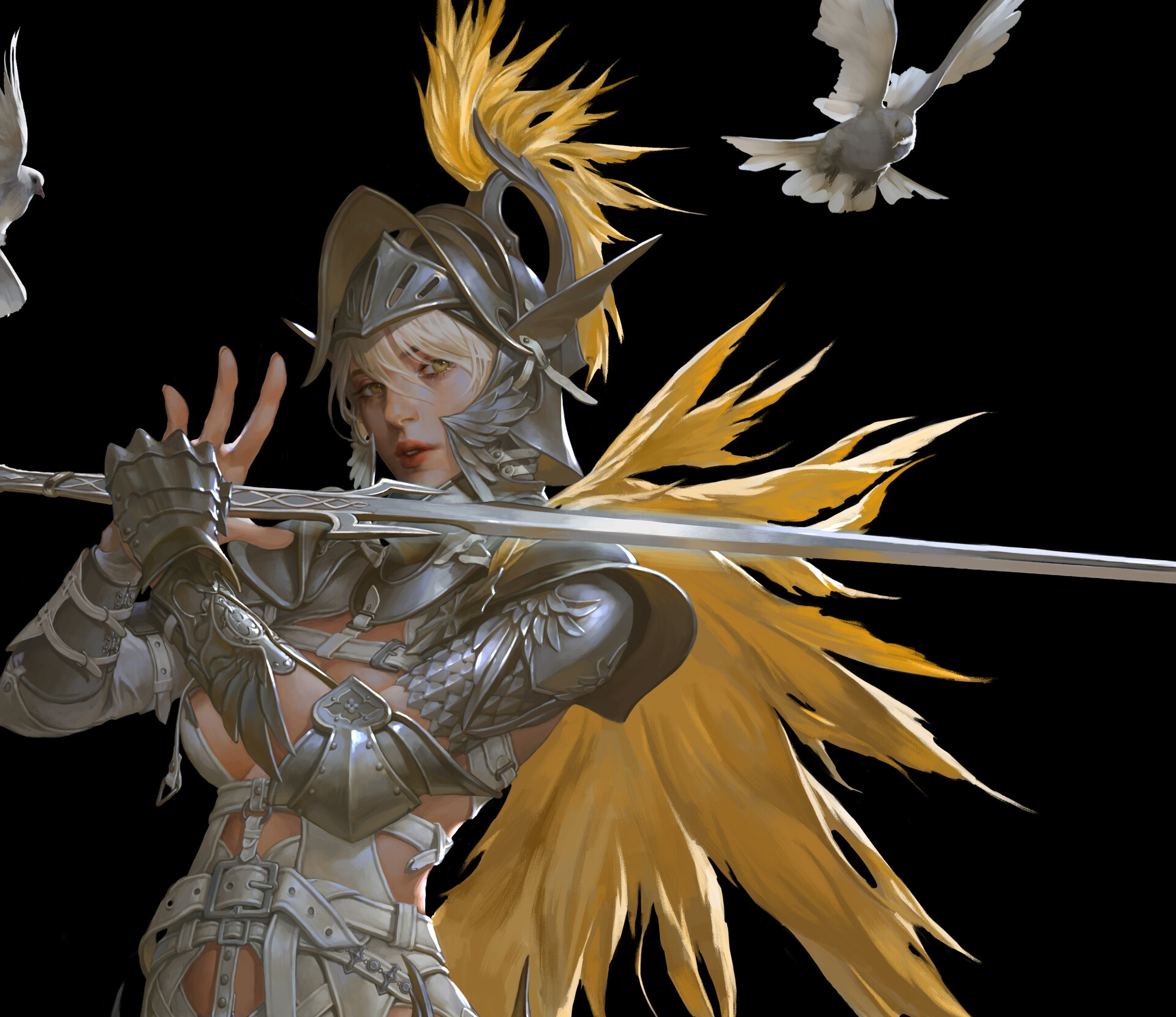 ArtStation - Bird knight