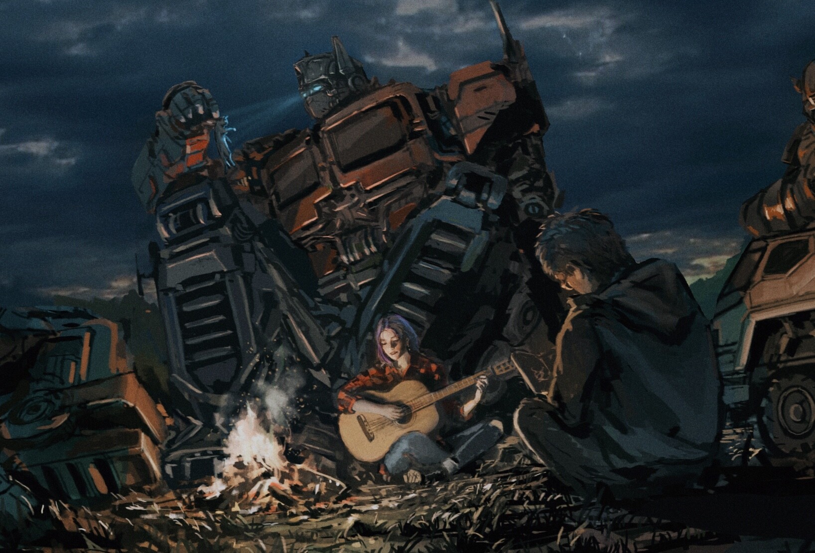 ArtStation - Transformers girl music and me