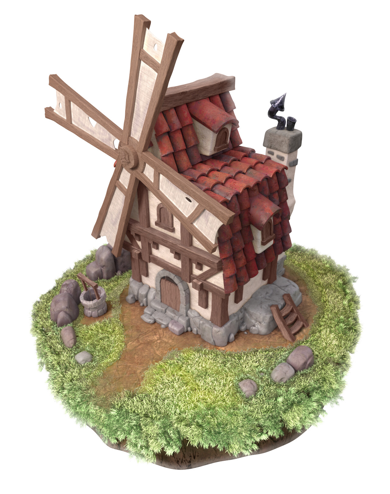ArtStation - 3D windmill
