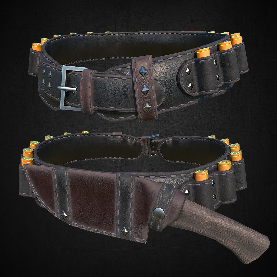 ArtStation - Belt with Knife for Blade Symphony