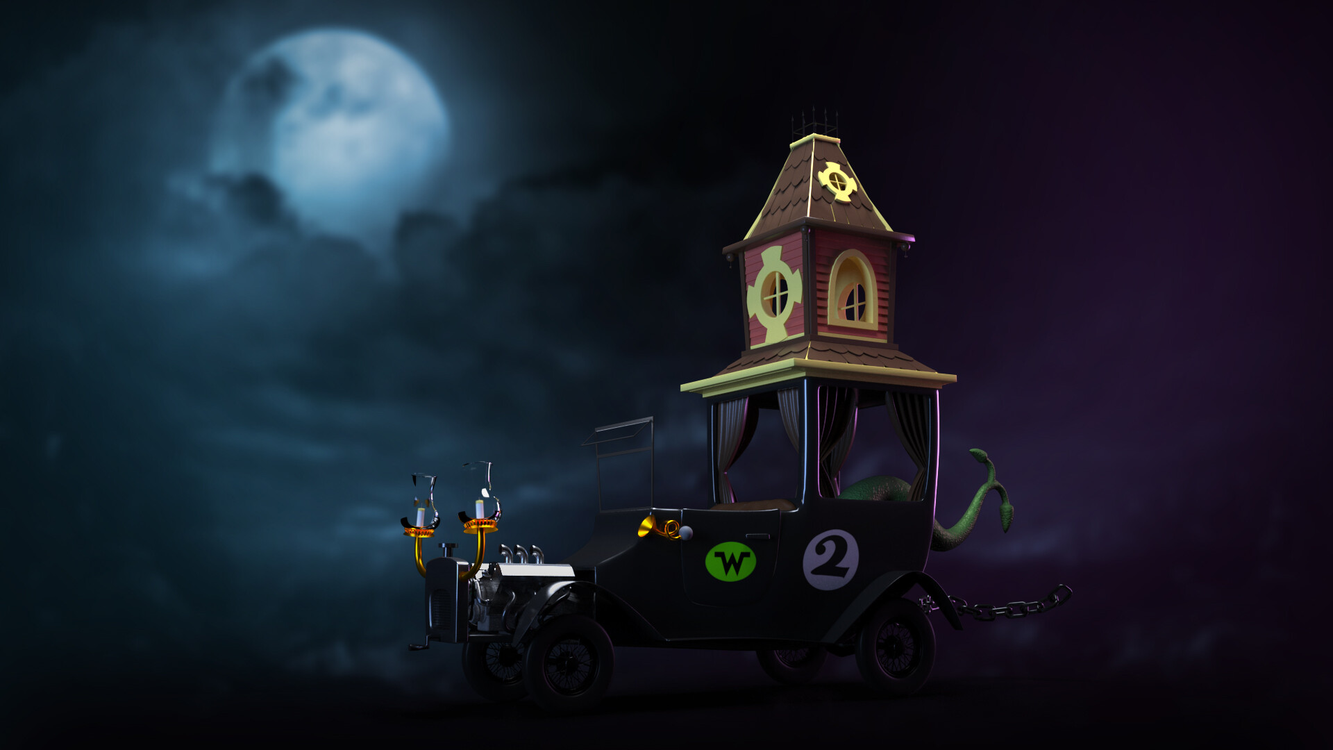 ArtStation - Wacky_Races project: The Creepy Coupé