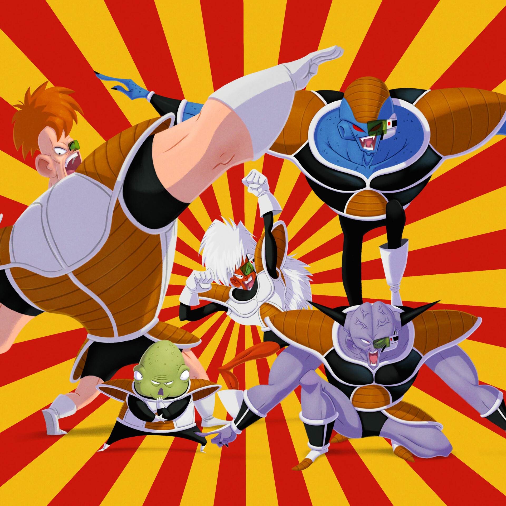 ArtStation - Ginyu Force - Dragon Ball Z Fanart