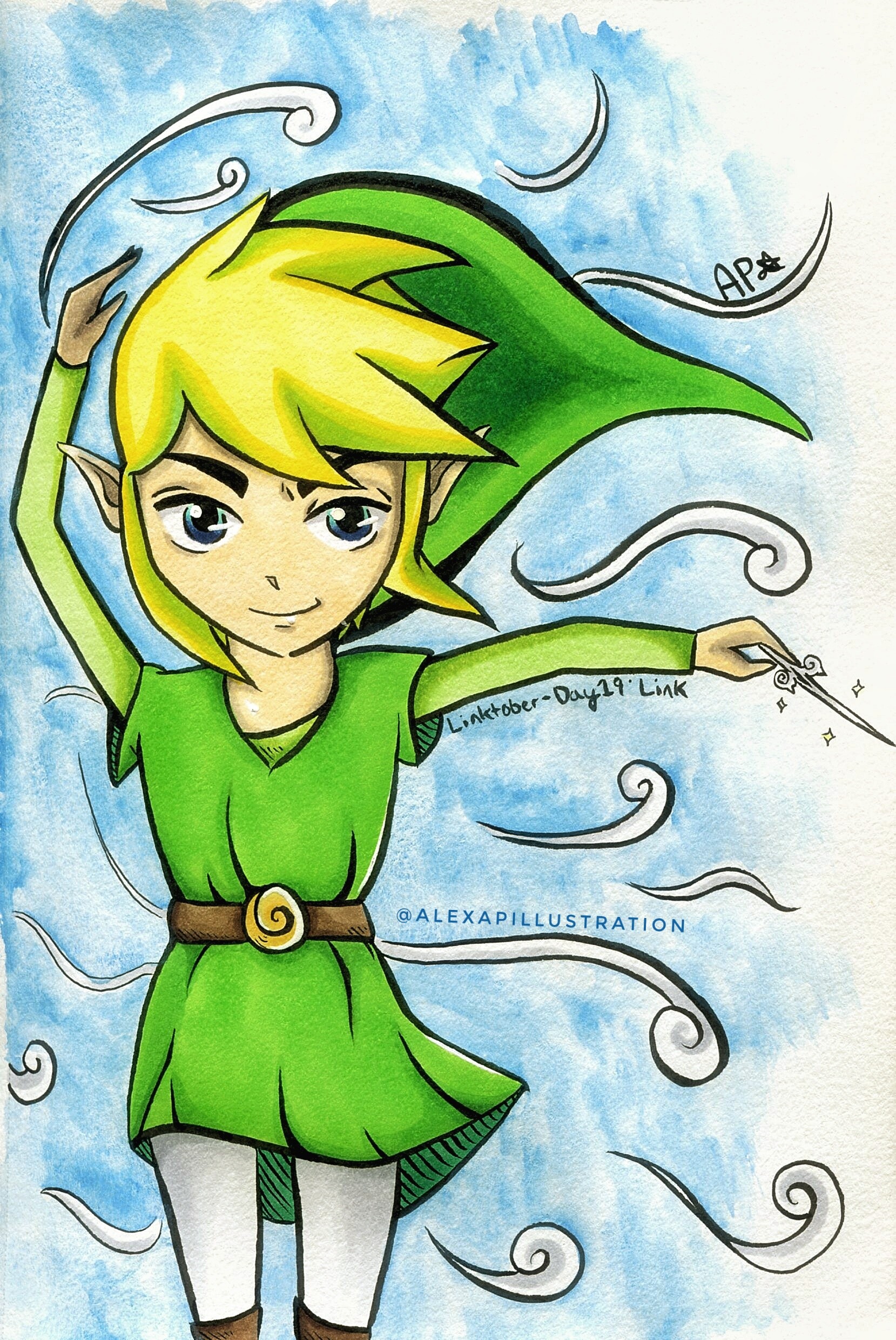 ArtStation - Linktober- Day 19: Link ☁