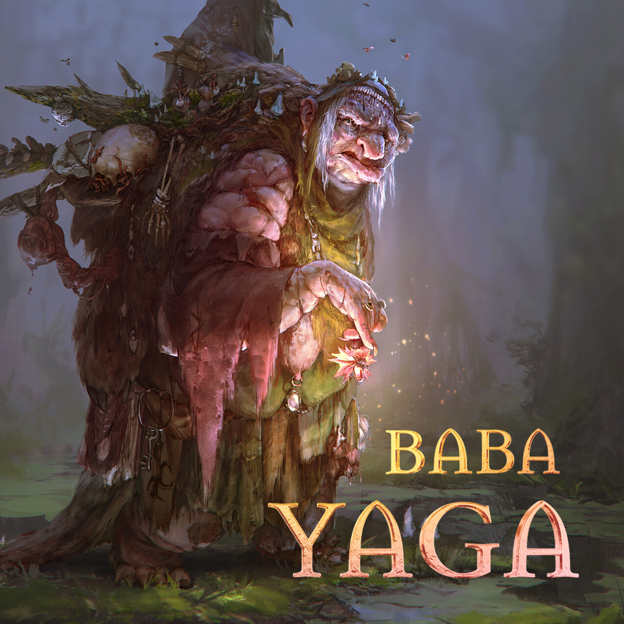 ArtStation - Baba Yaga. Inspired by "Witcher's" fantasy universe.