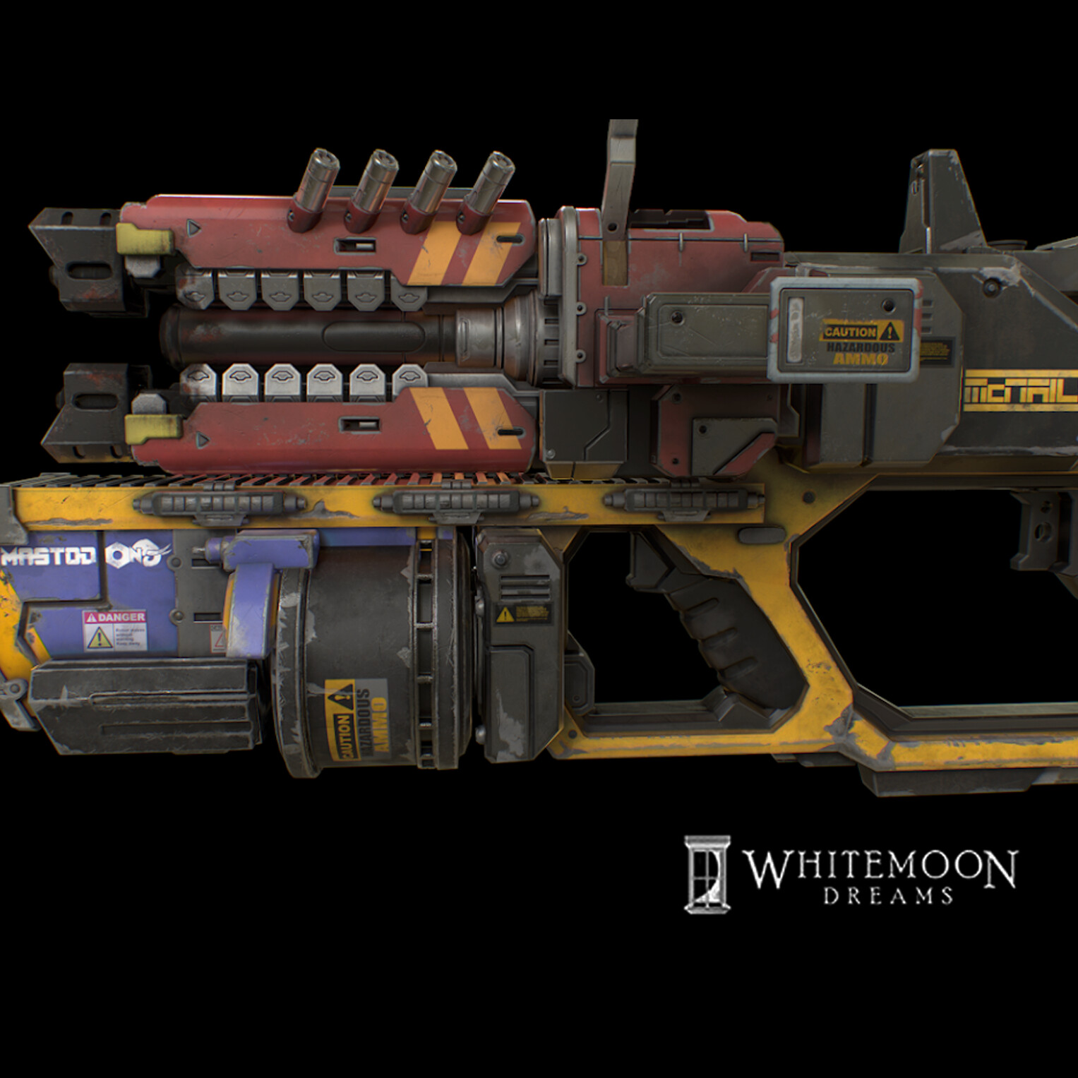 ArtStation - Mastodon (Weapon, Game Asset)