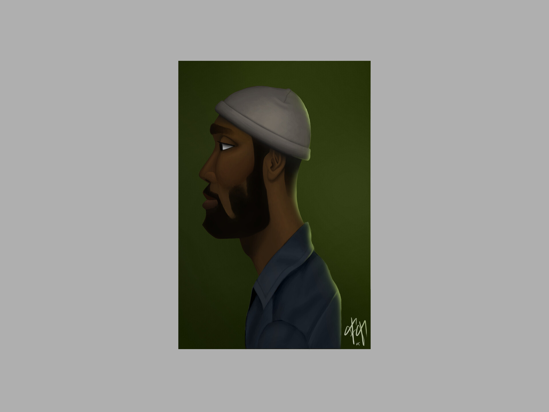 ArtStation - grayscale painting