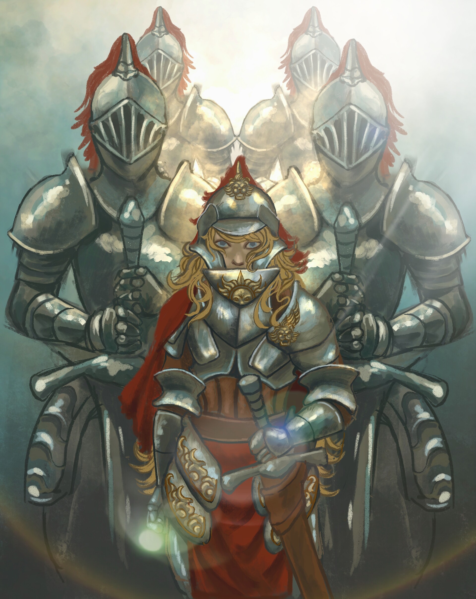 ArtStation - The sun knight