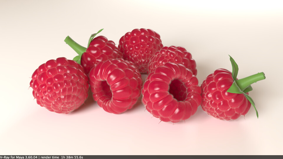 ArtStation - raspberries 3d model