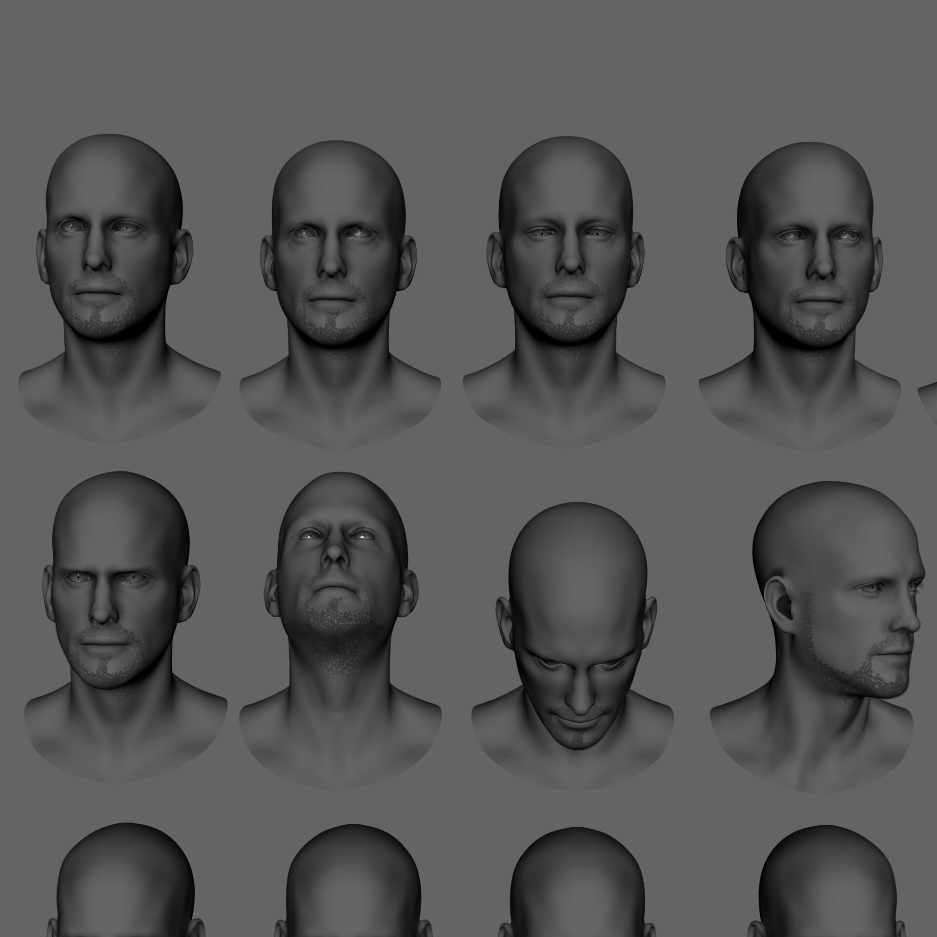 ArtStation - FACS-based blendshapes for face capture