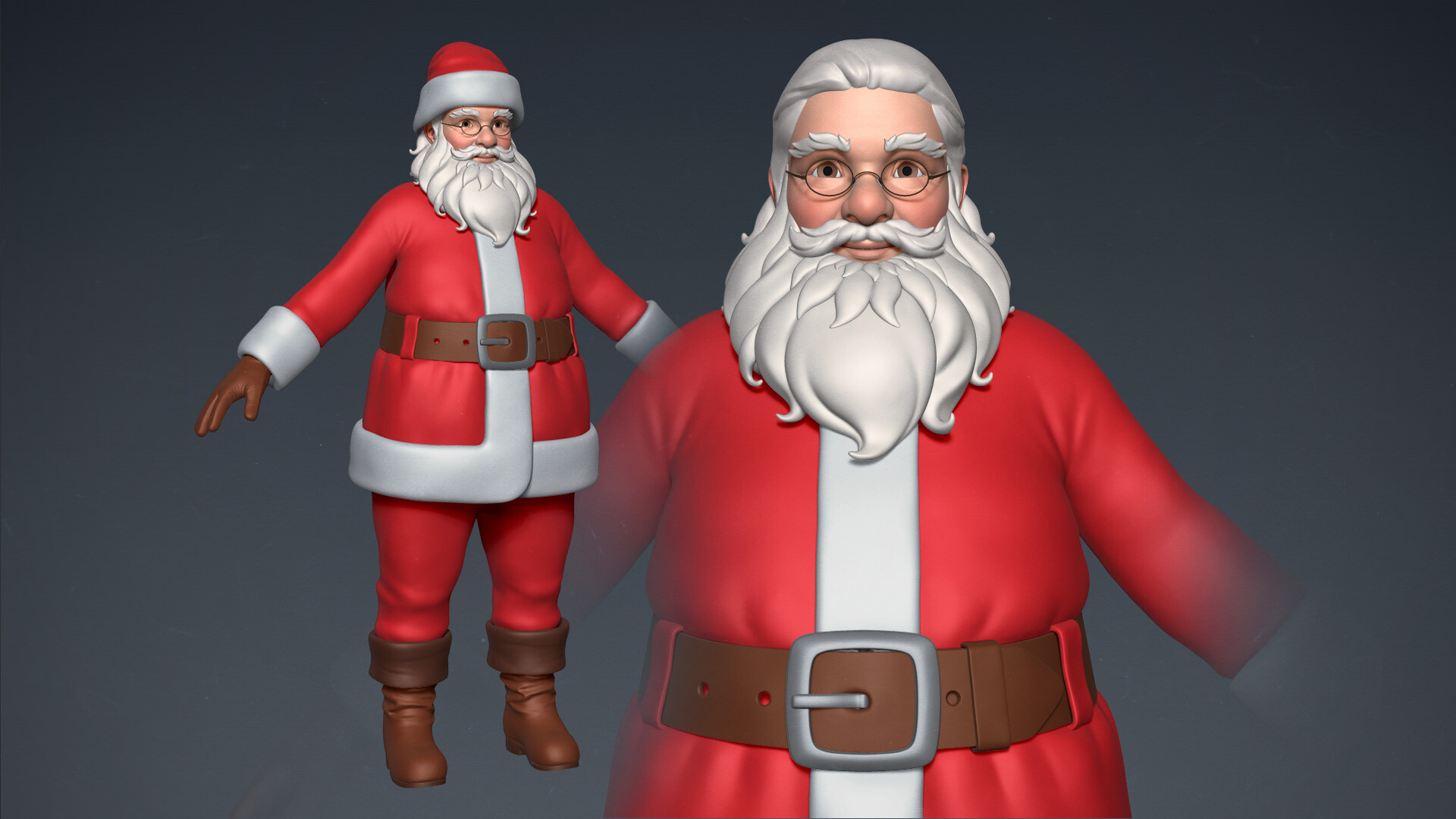 ArtStation - Stylized Santa Claus