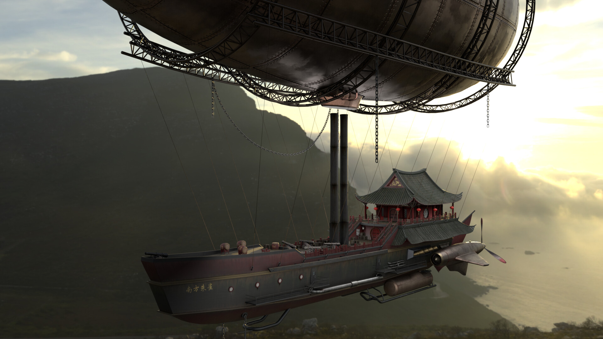 ArtStation - Steampunk Airship