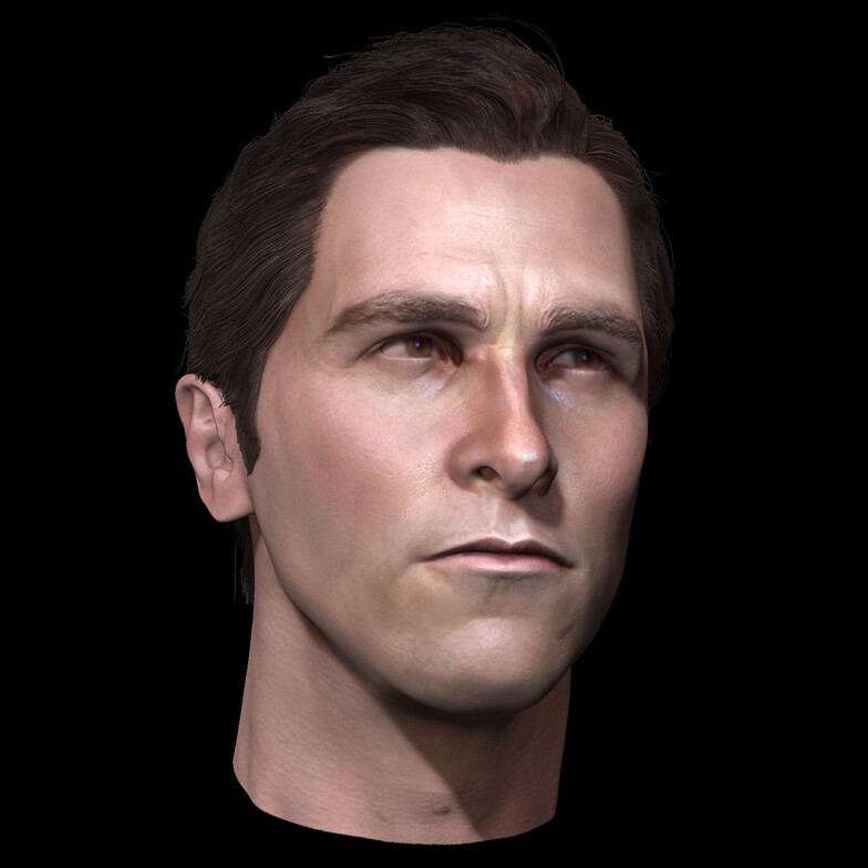 ArtStation - CHRISTIAN BALE HEAD