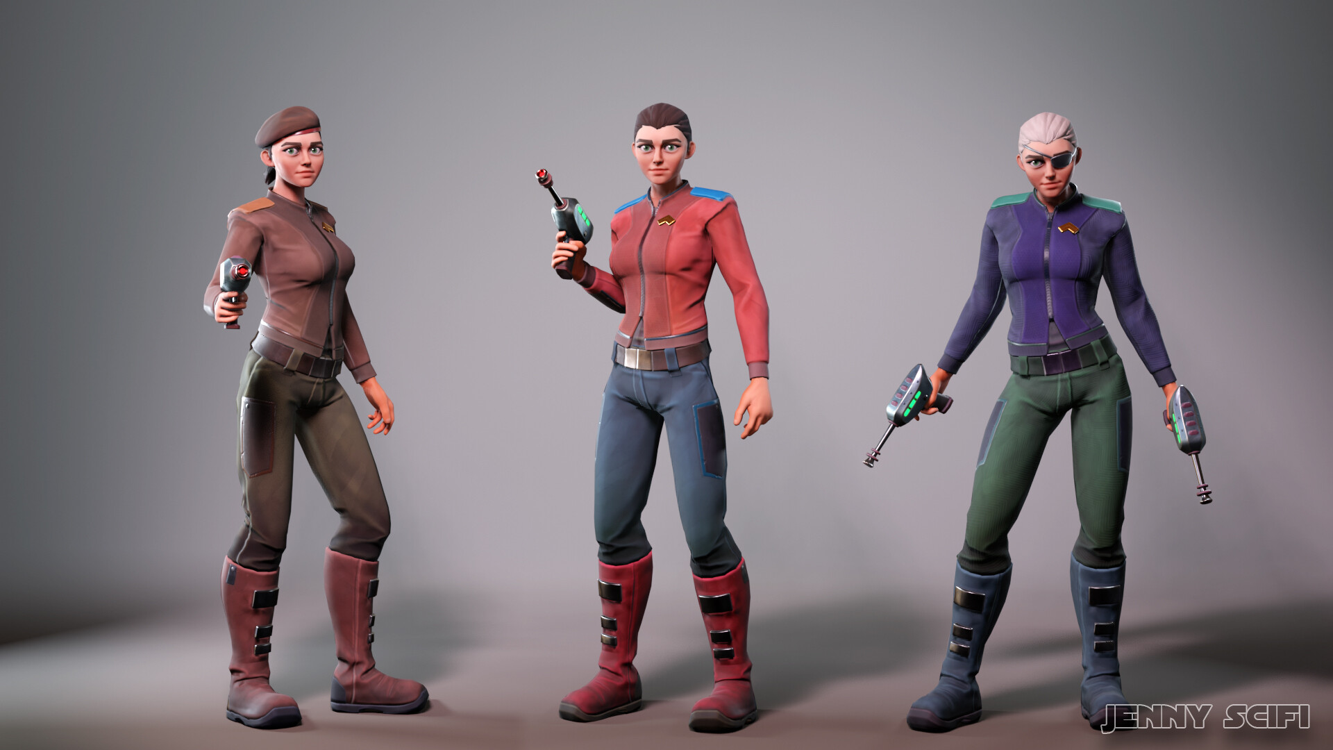 ArtStation - Jenny Scifi - Stylized Game Character