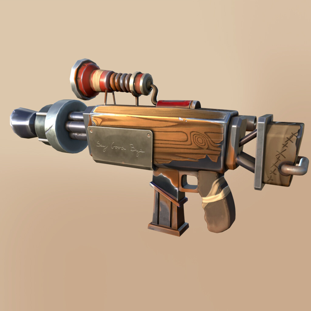 ArtStation - Fortnite Weapon - Sketch Texturing 2.0