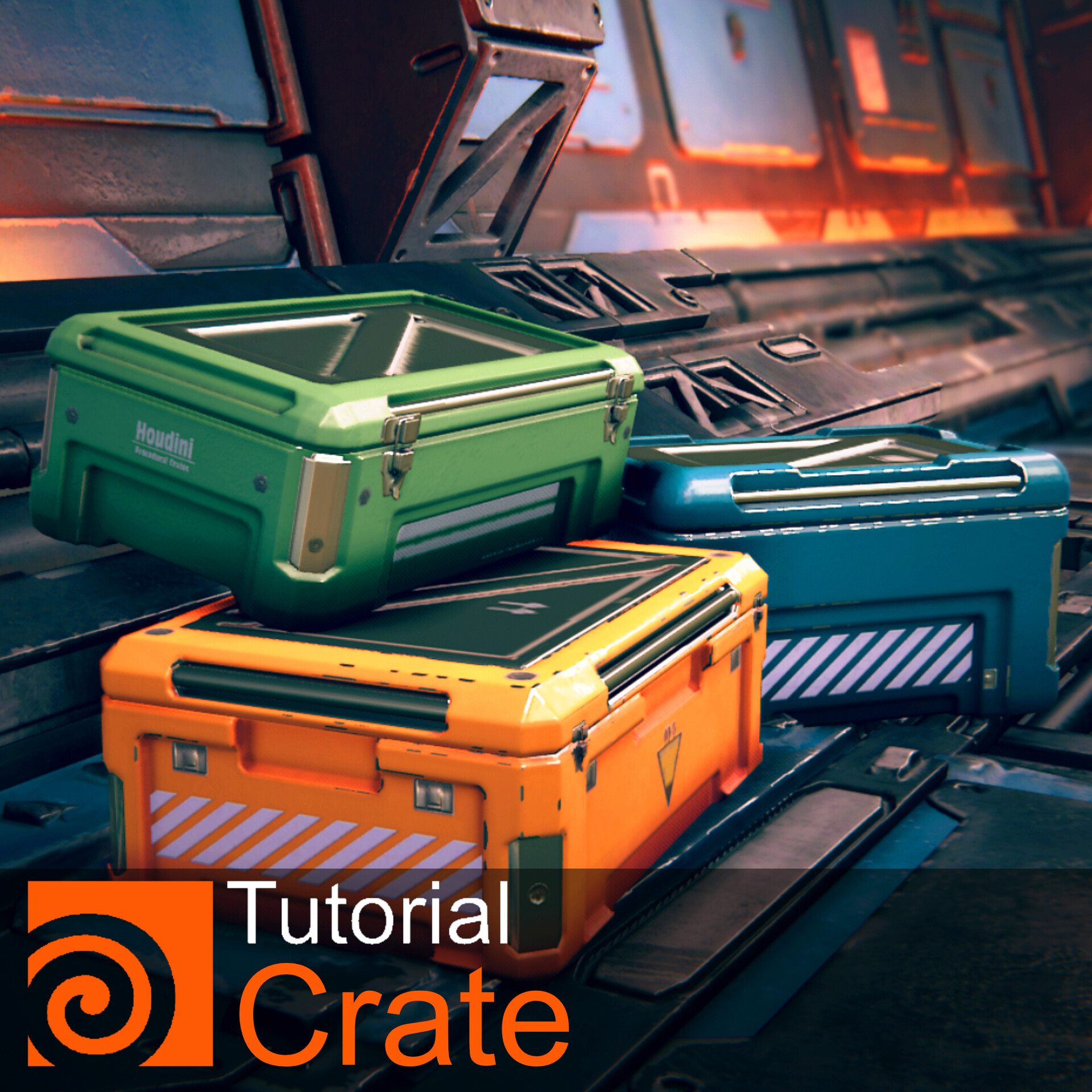 ArtStation - Houdini Procedural Crate Tutorial