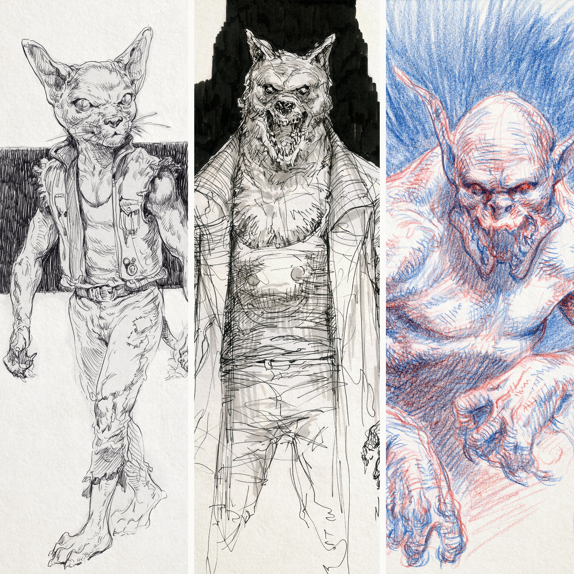 ArtStation - Sketchbook: Supernatural Bestiary