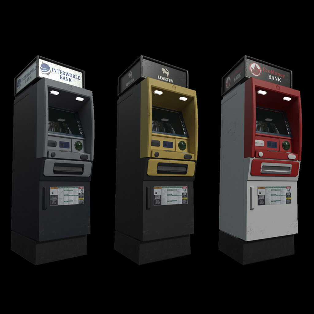ArtStation - Gameready ATM Machine