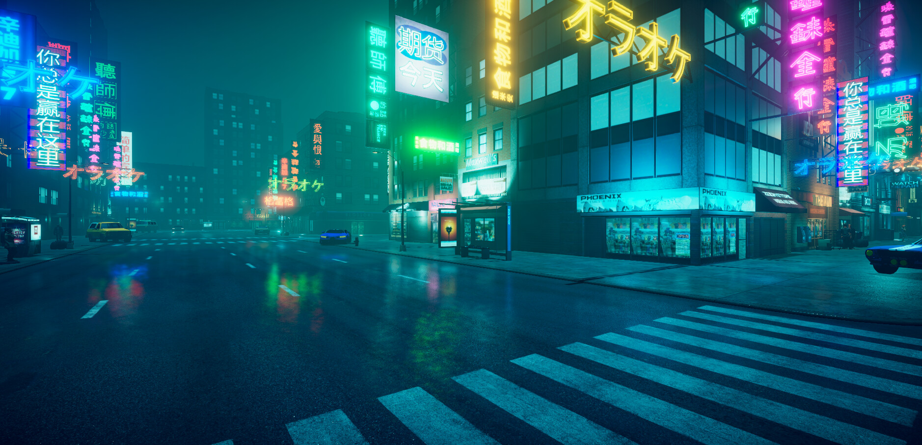 ArtStation - Cyberpunk Street(Unity Scene)