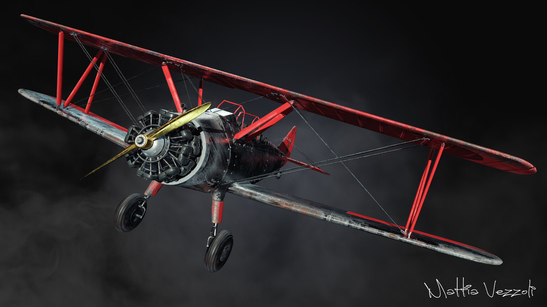 ArtStation - Aircraft _ Biplane WACO