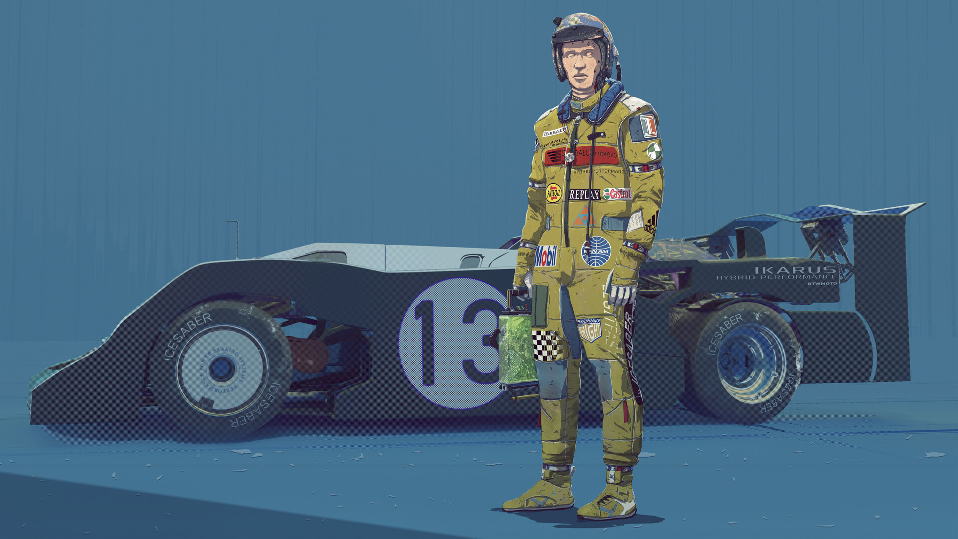 ArtStation - IKARUS DESCENDING_Race car concept