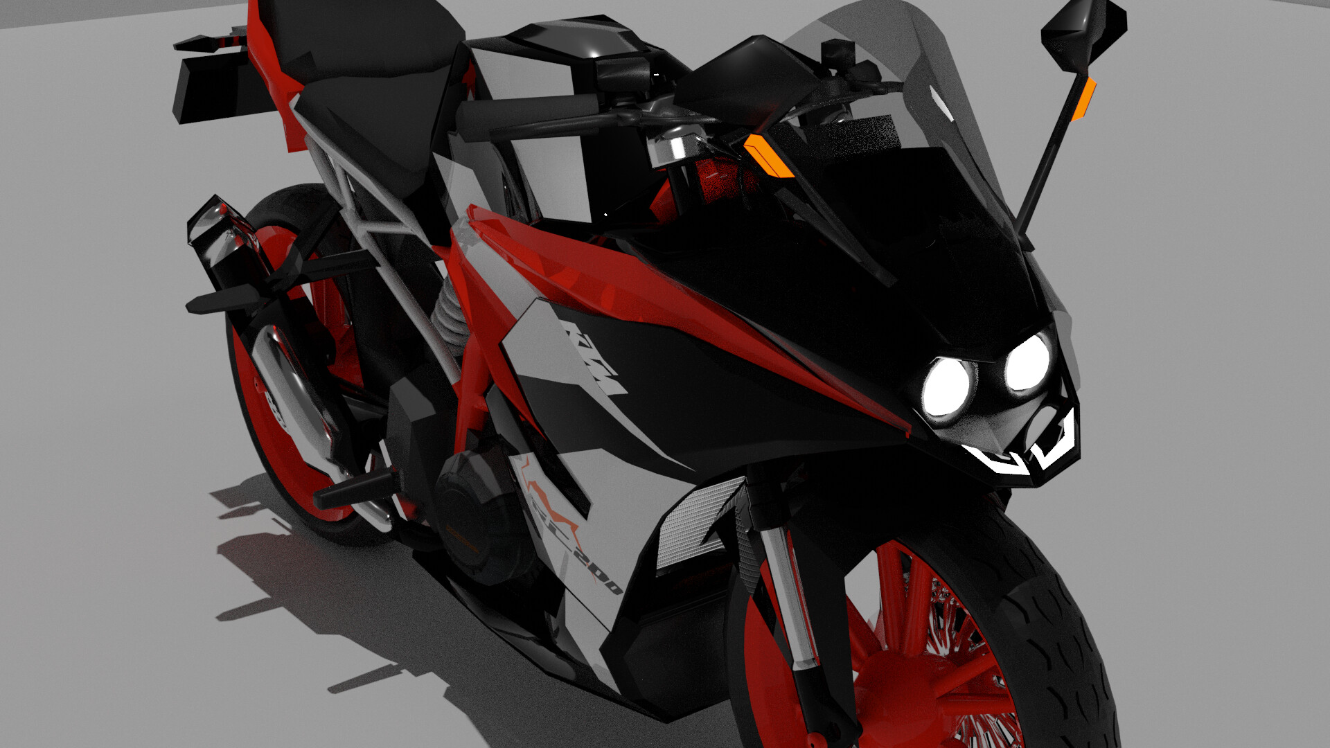 ArtStation - KTM RC390 Low poly