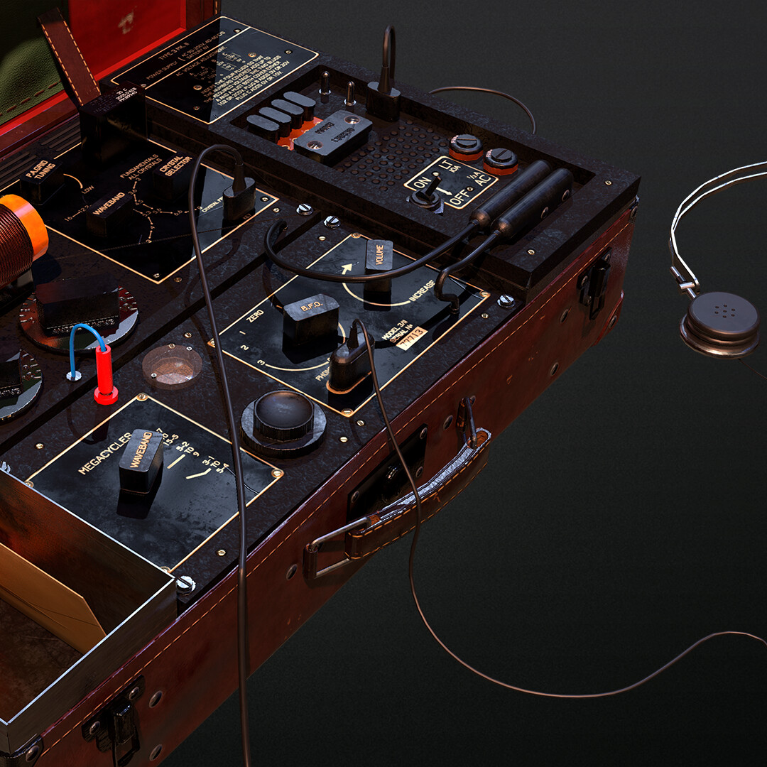 ArtStation - WWII Spy Radio Type 3. MK. II