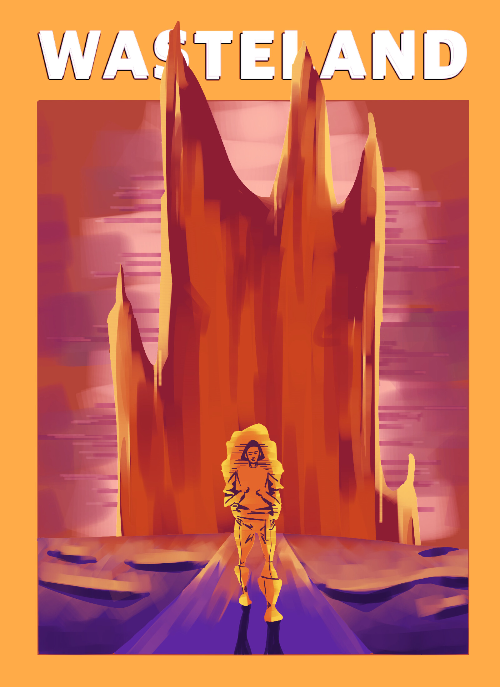 ArtStation - wasteland poster