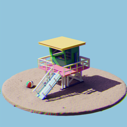 ArtStation - Lifeguard Tower
