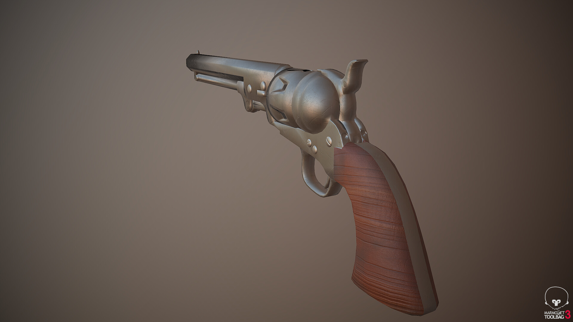 ArtStation - Low poly revolver