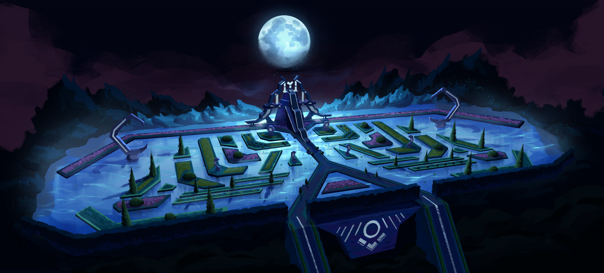 ArtStation - Lunar Garden - Environment Concept Art