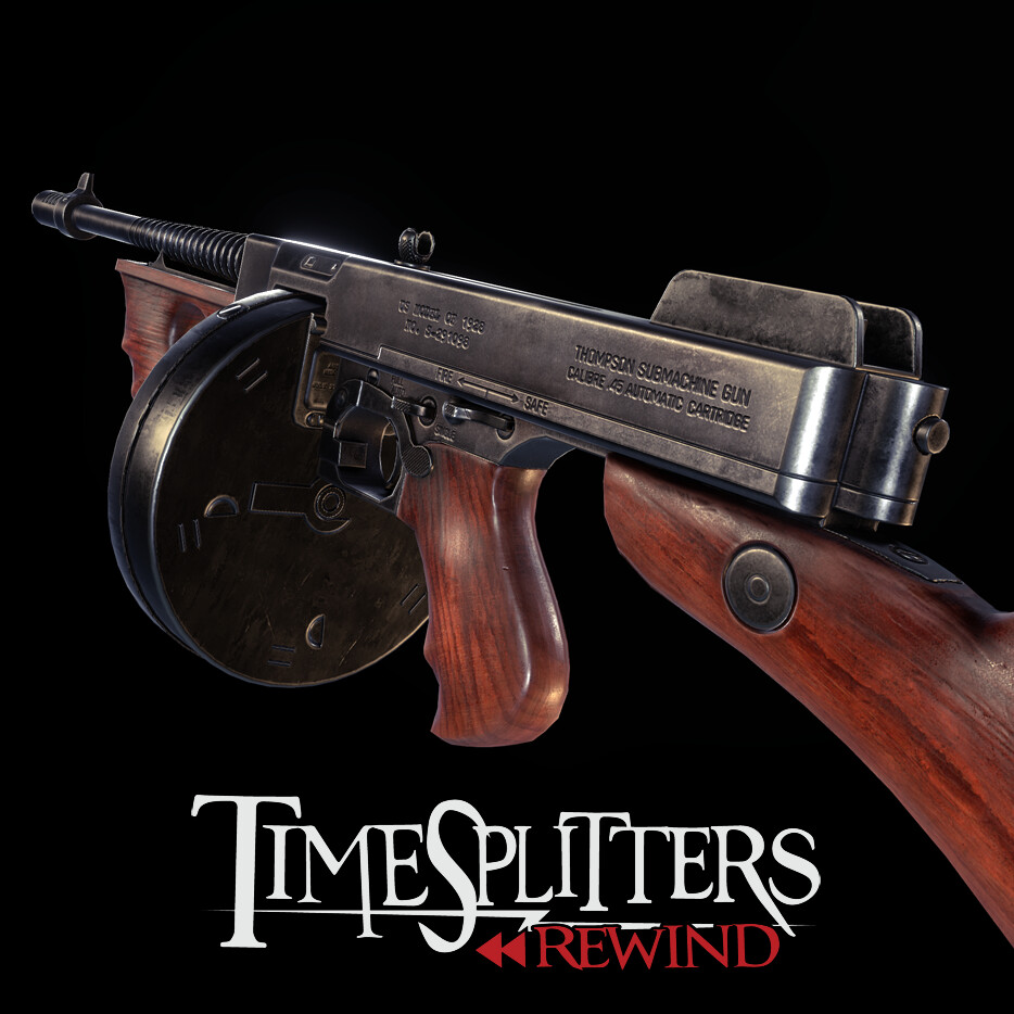 ArtStation - Timesplitters Rewind - Tommy Gun